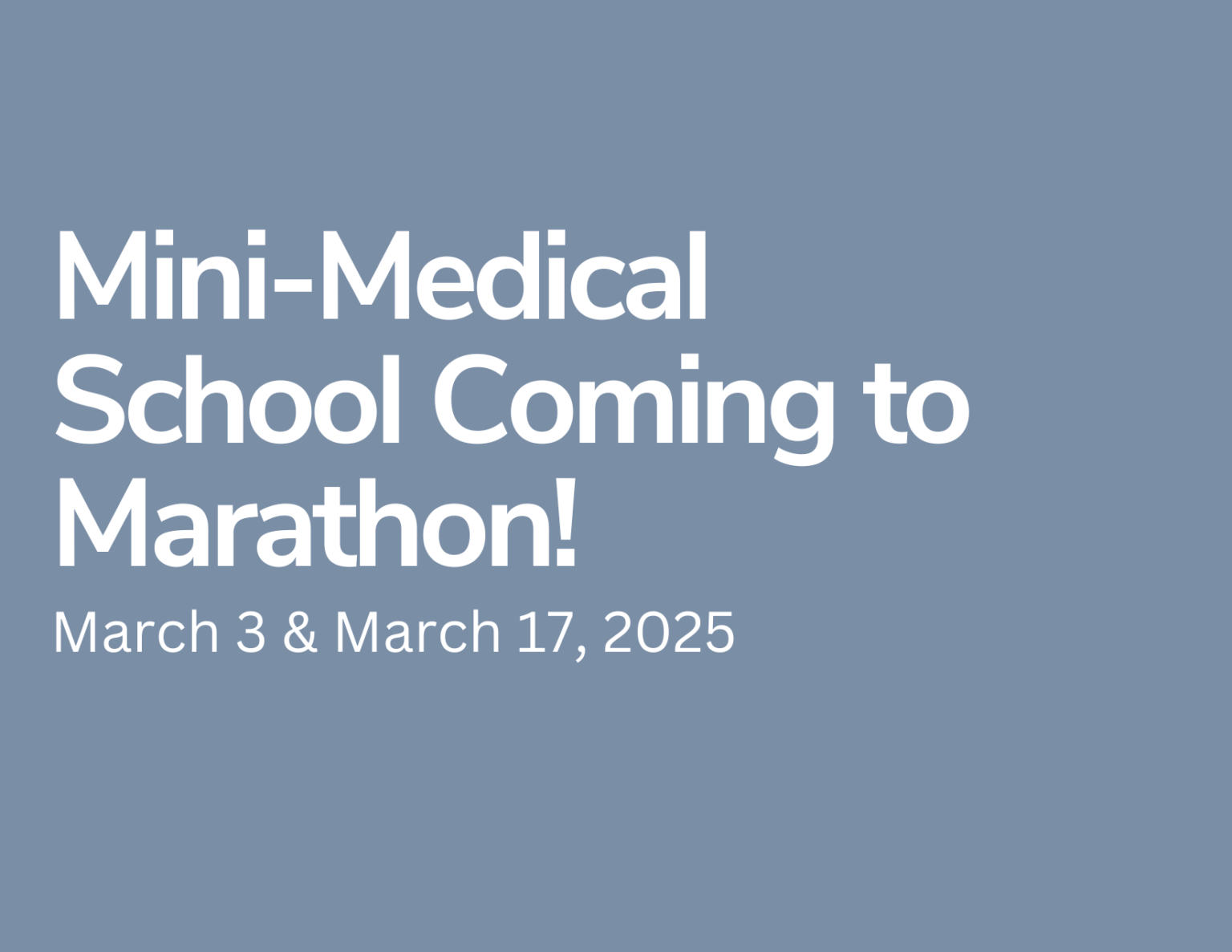 MFHT – Marathon Family Health Team